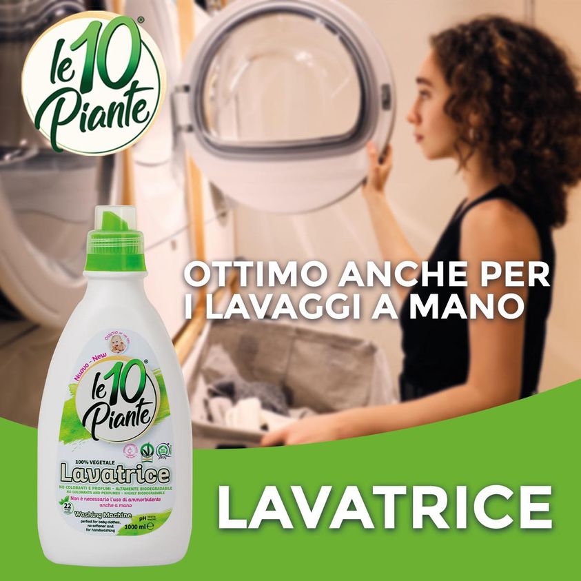 Detergent concentrat universal Bio rufe copii, vegan Lavatrice – Le 10 Piante 1000ml - eMAG.ro