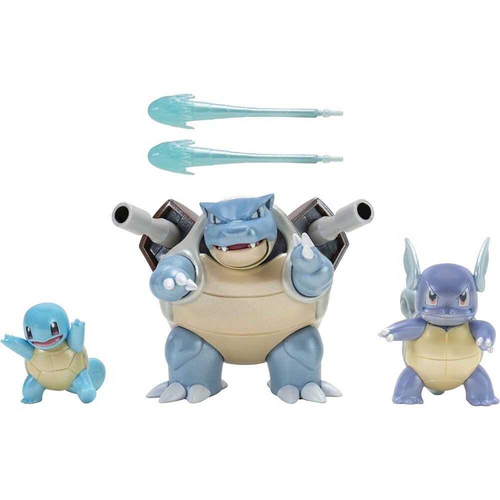 Set 3 Figurine Pokemon Battle Squirtle Evolution, 11 cm, 7.5 cm, 5 cm ...