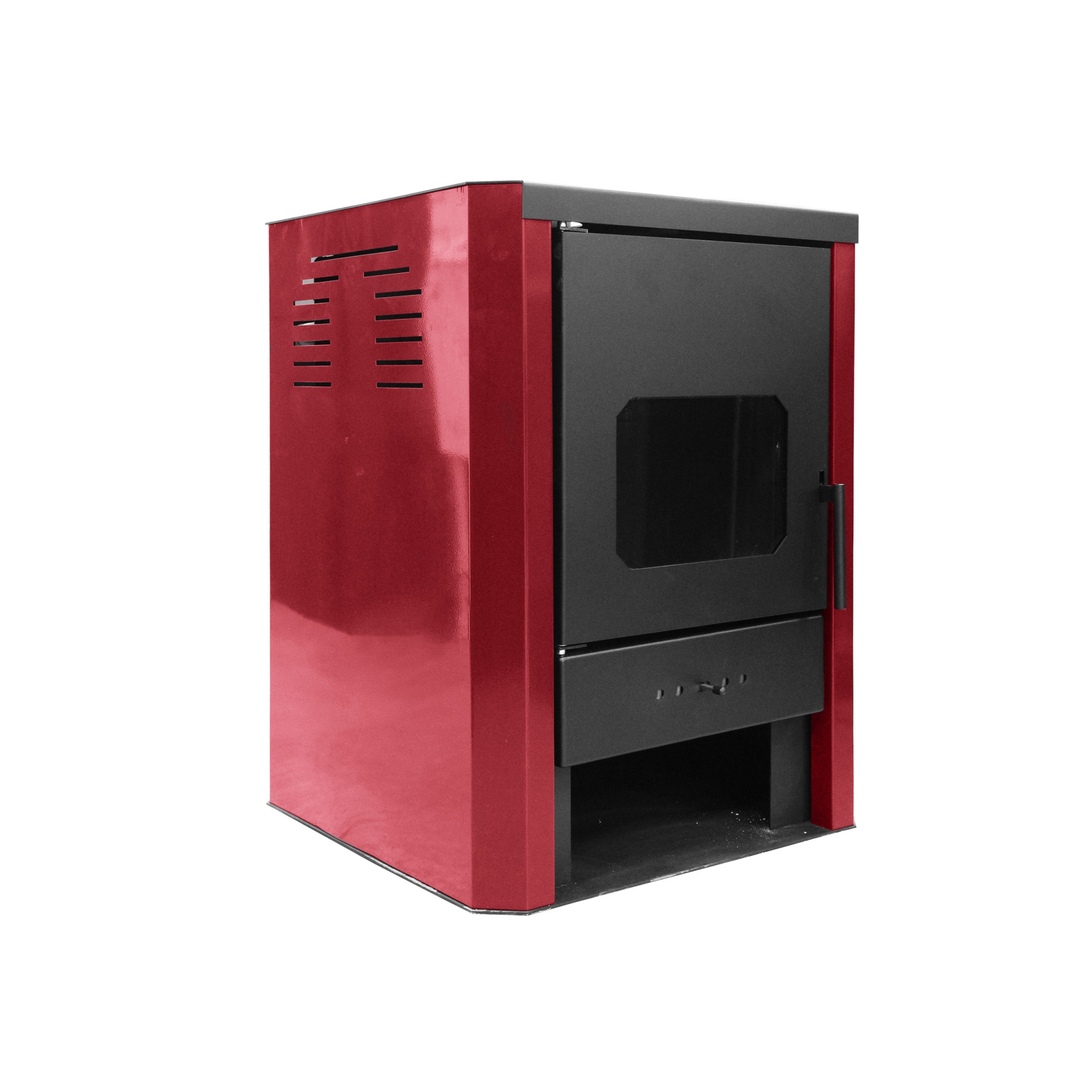 Set Termosemineu pe lemne, brichete si carbune Fornello Rimini Bordeaux ...