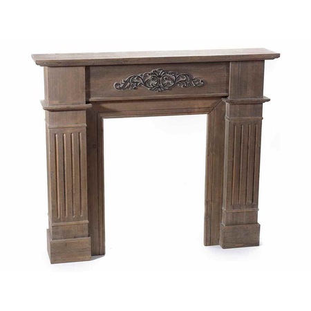 Masca pentru semineu din lemn maro 100x19x85 cm - eMAG.ro