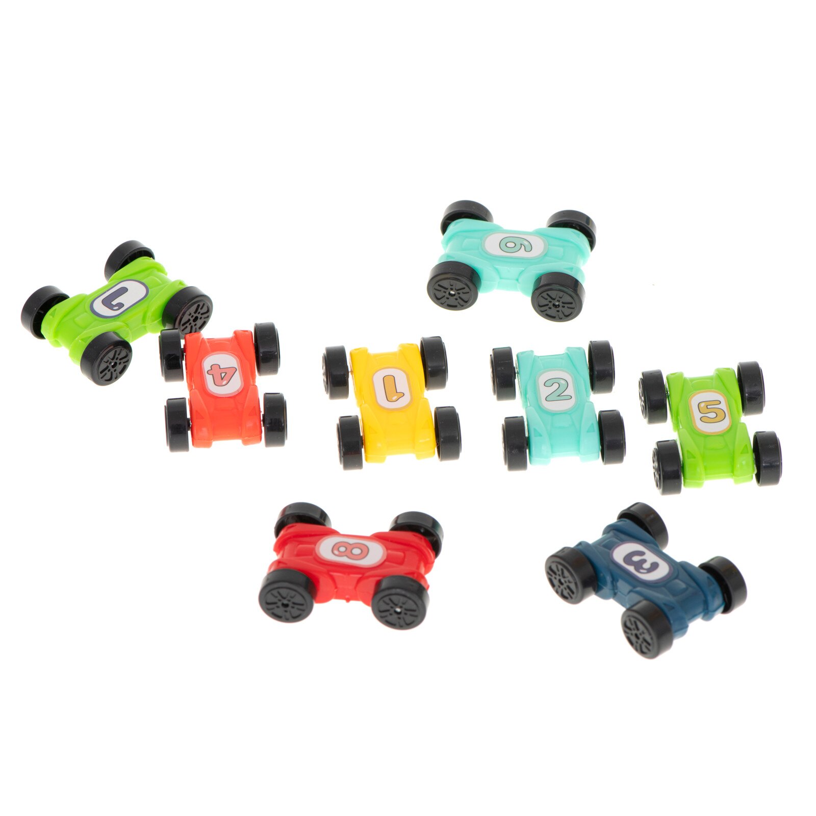 Garaj pentru masinute cu pista auto si 8 masinute iMK®, multicolor ...