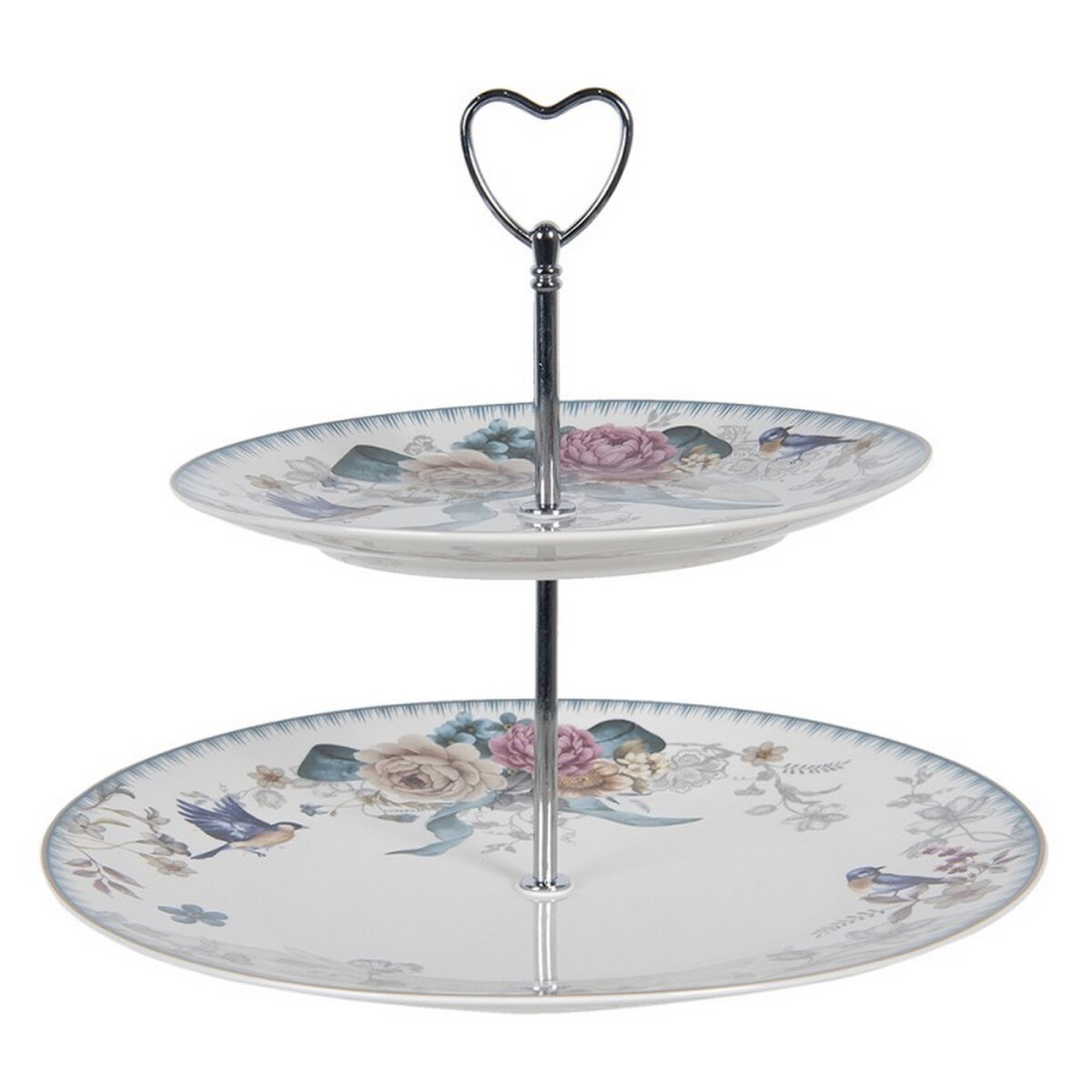 Platou 2 etaje portelan 26x25 cm - eMAG.ro