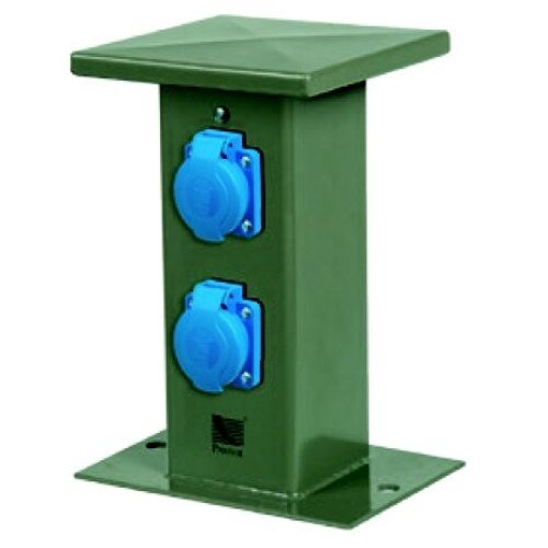 Stalp exterior cu 2 prize, Pawbol, 2x230V, Verde - eMAG.ro