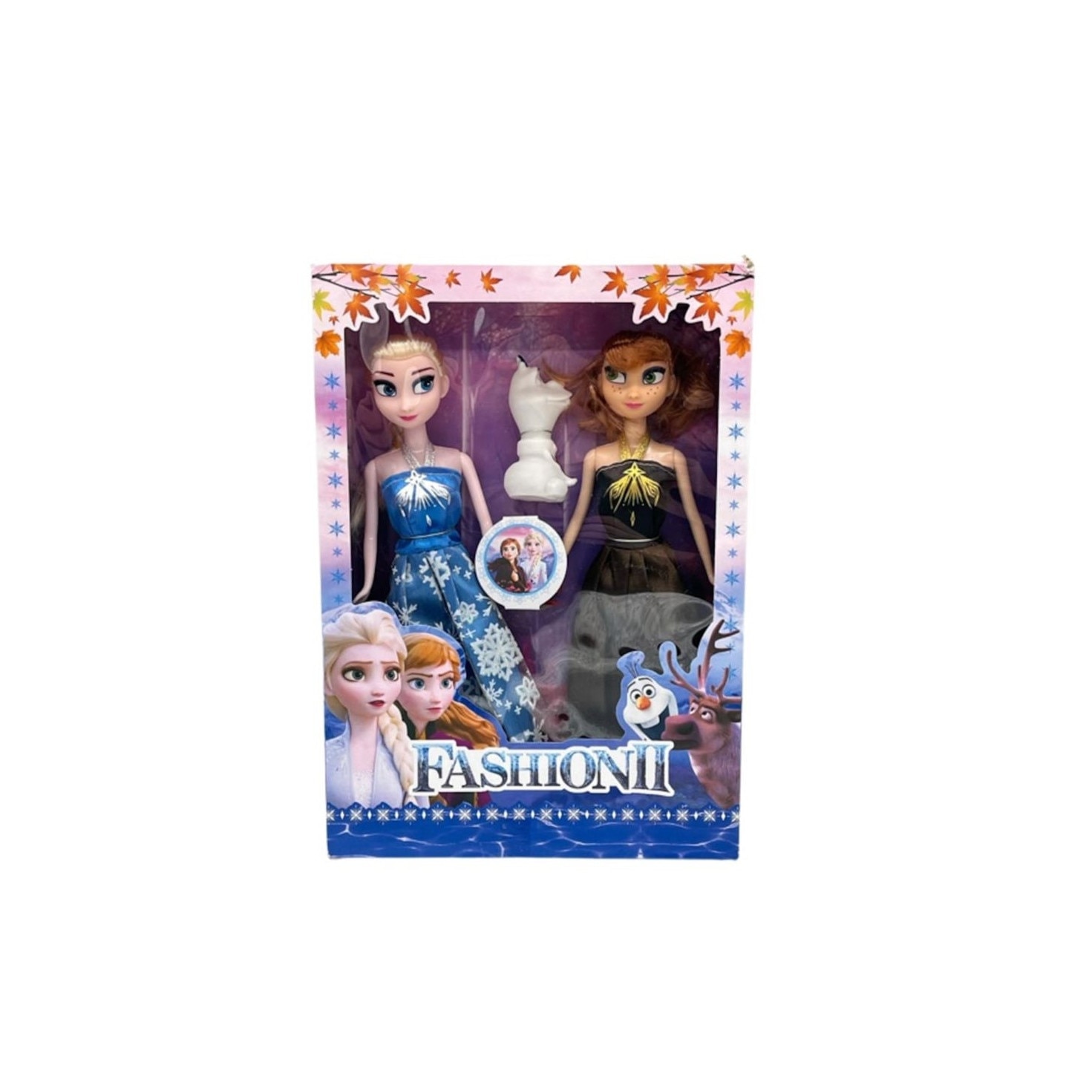 Set 2 papusi Frozen, Elsa si Ana, 24 cm - eMAG.ro