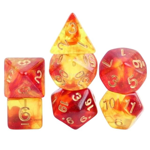 Set 7 Zaruri D&D, Amber - eMAG.ro