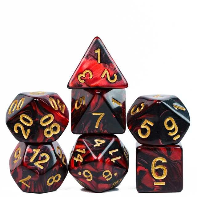 Set 7 Zaruri D&D, Red Ochre - eMAG.ro