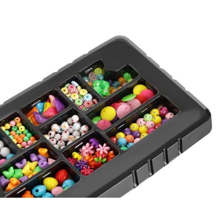 Set pentru confectia de bratari, margele colorate, Kruzzel - eMAG.ro