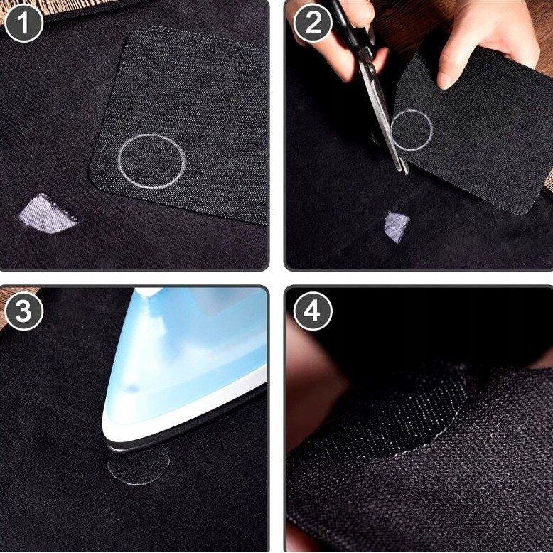 Set 20 petice, Edibazzar, Denim, Atasare termica, Textil, Multicolor ...