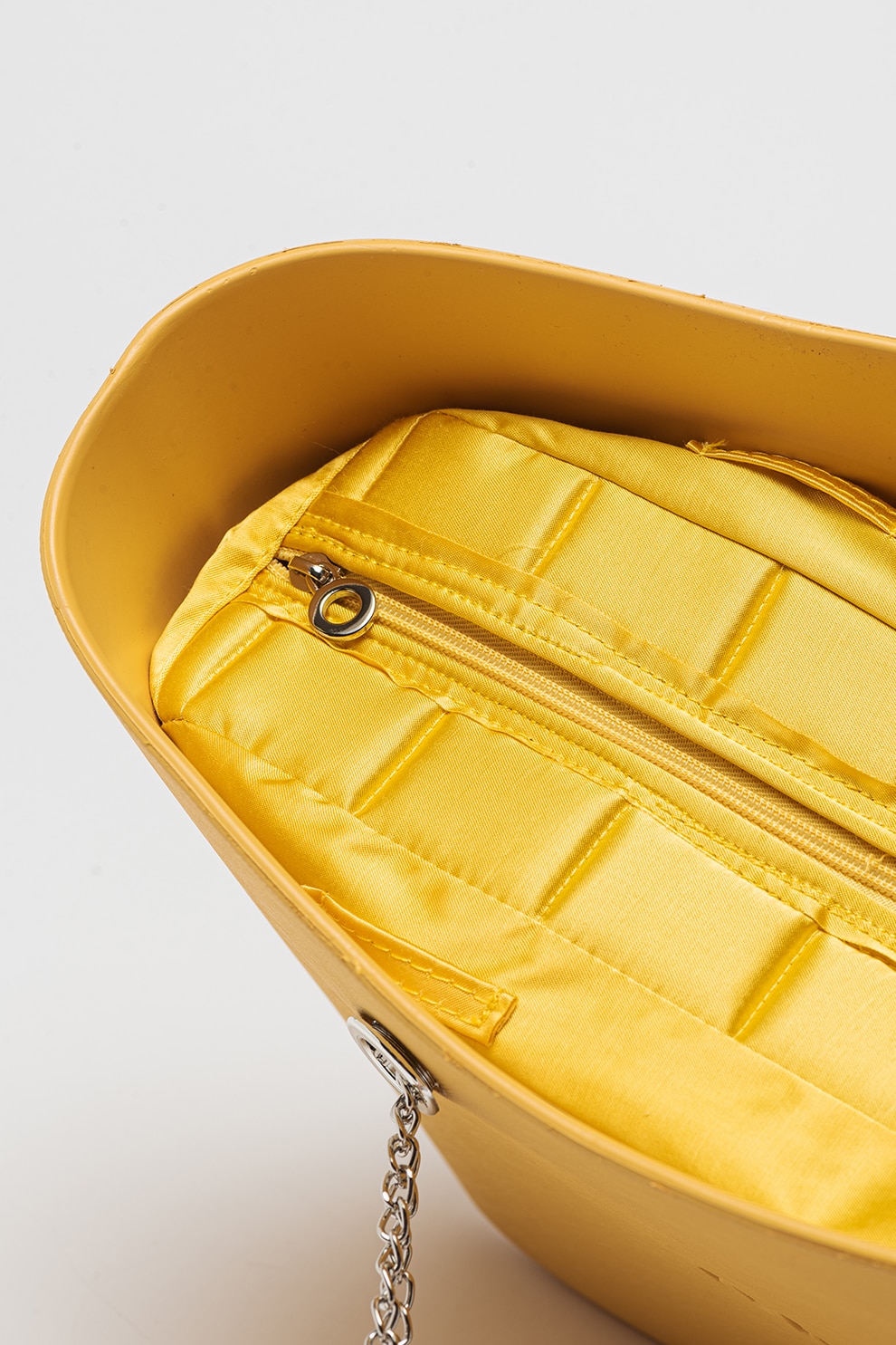 O bag, Geanta shopper cu manere din lant Urban, Galben sofran - eMAG.ro