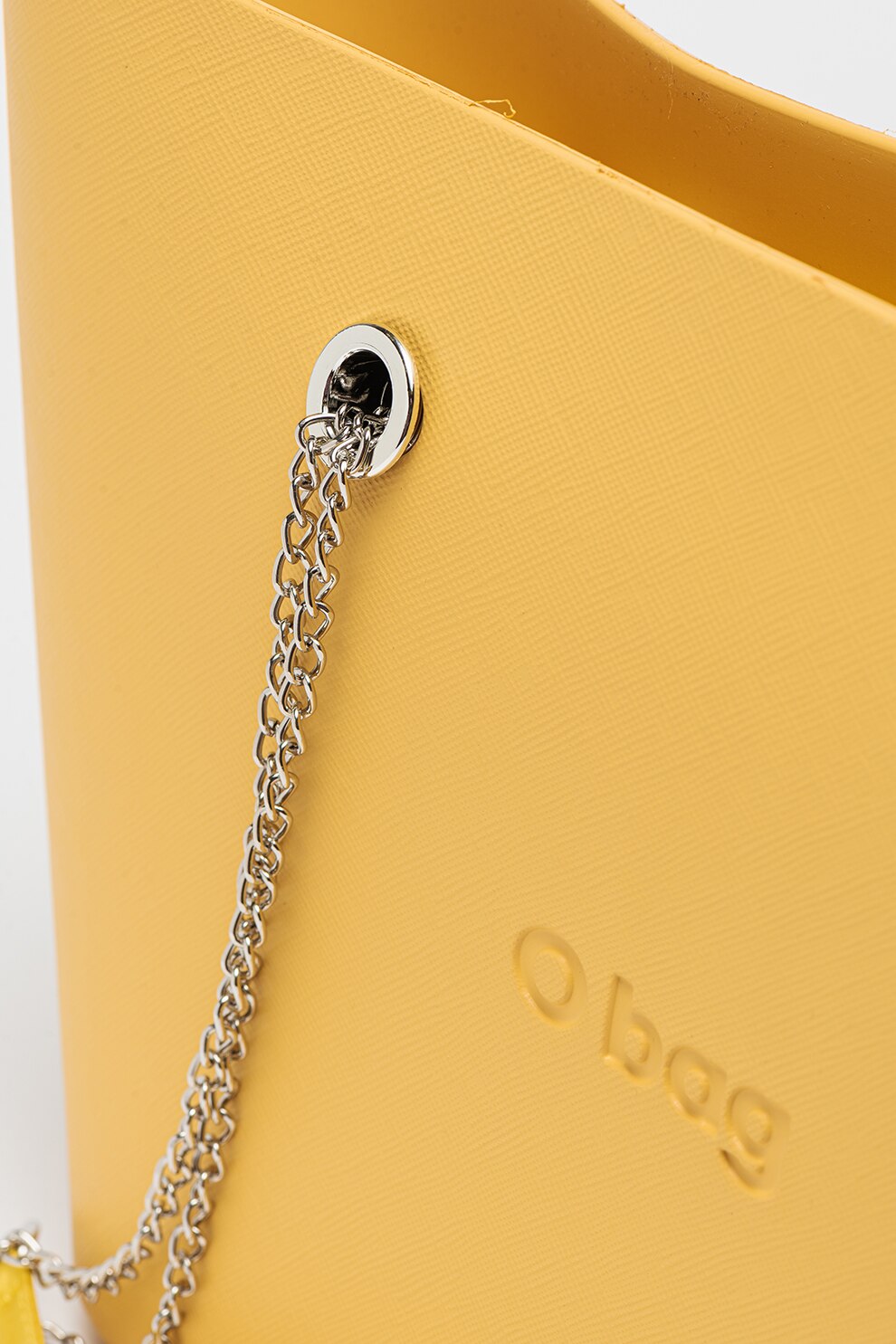 O bag, Geanta shopper cu manere din lant Urban, Galben sofran - eMAG.ro