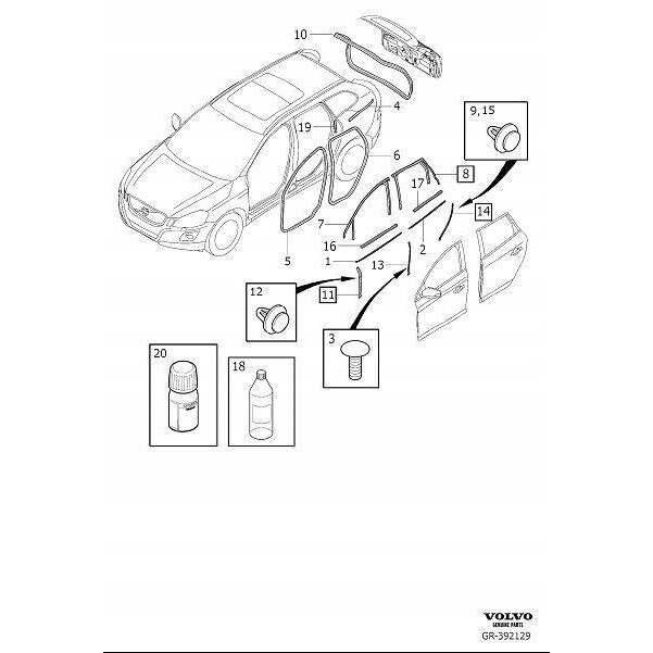 Уплътнение на купето, Volvo, XC60 - eMAG.bg