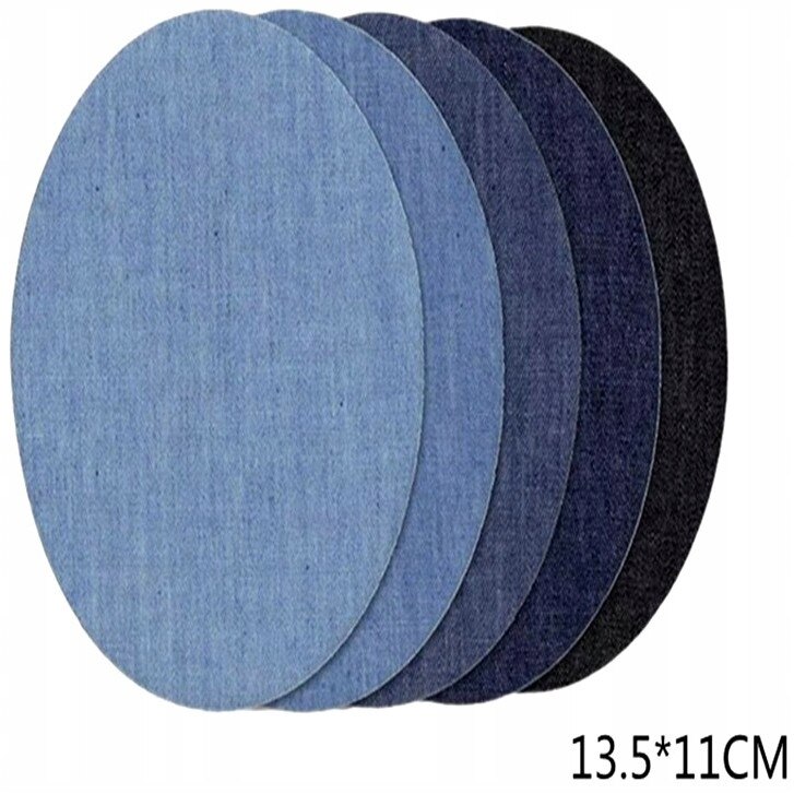 Set 30 petice pentru blugi, Edibazzar, Transfer termic, Albastru denim ...