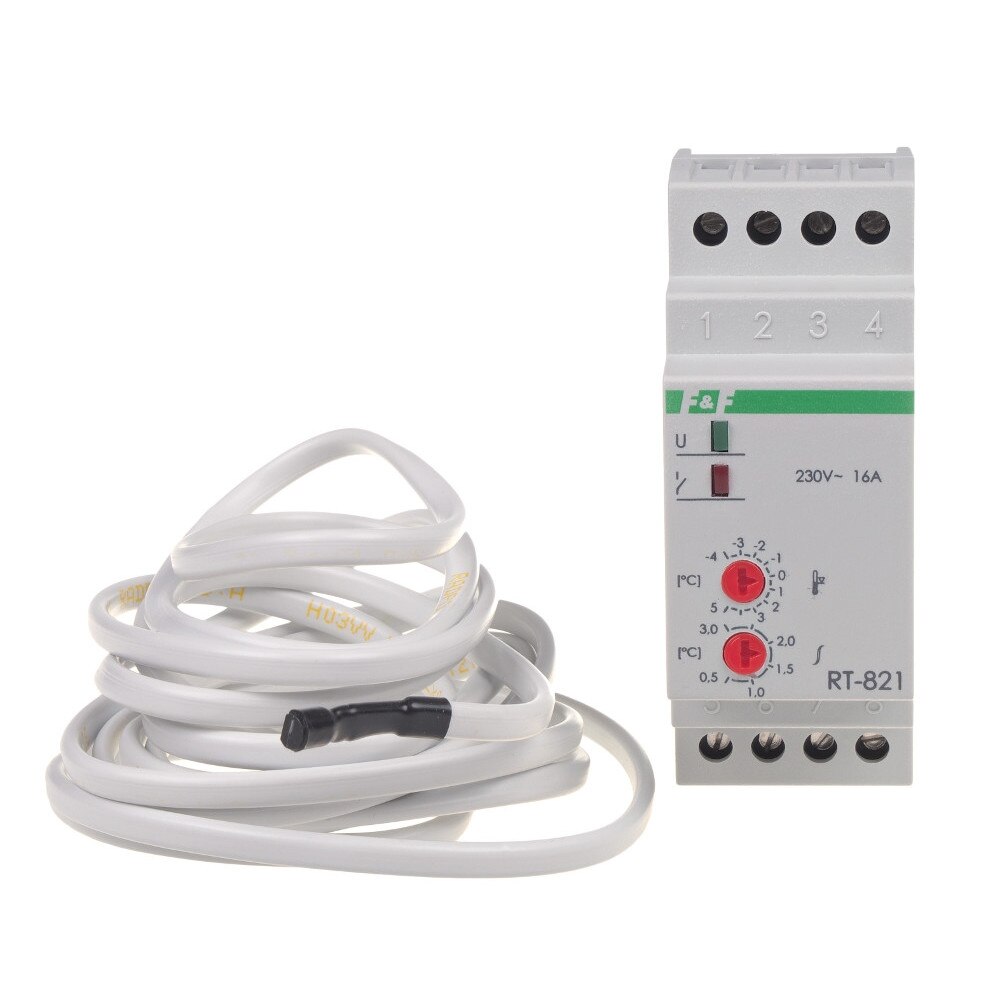 Терморегулатор, F&F, модел RT-821, 230V AC, бял - eMAG.bg