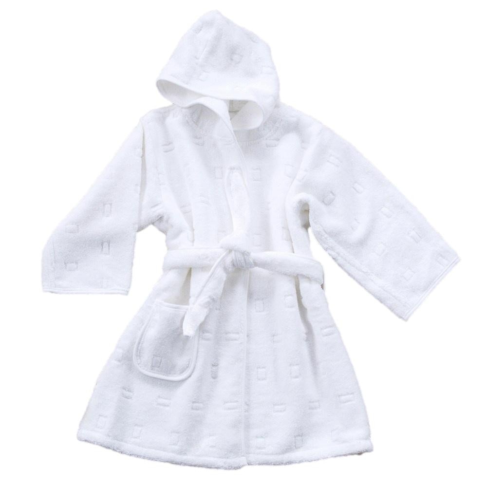 Halat de baie copii, Greno, Microfibra, 18 luni, 55 x 39 cm, Alb - eMAG.ro