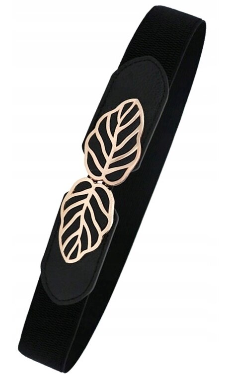 Curea dama, Edibazzar, Sintetic/Piele, Negru/auriu - eMAG.ro