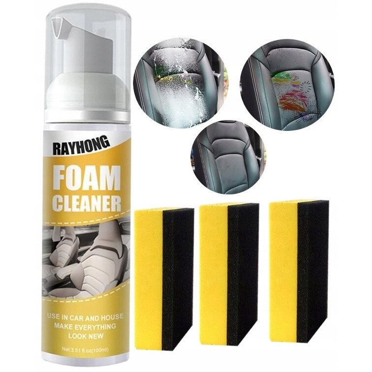 Spuma de curatare auto + burete, 100 ml - eMAG.ro