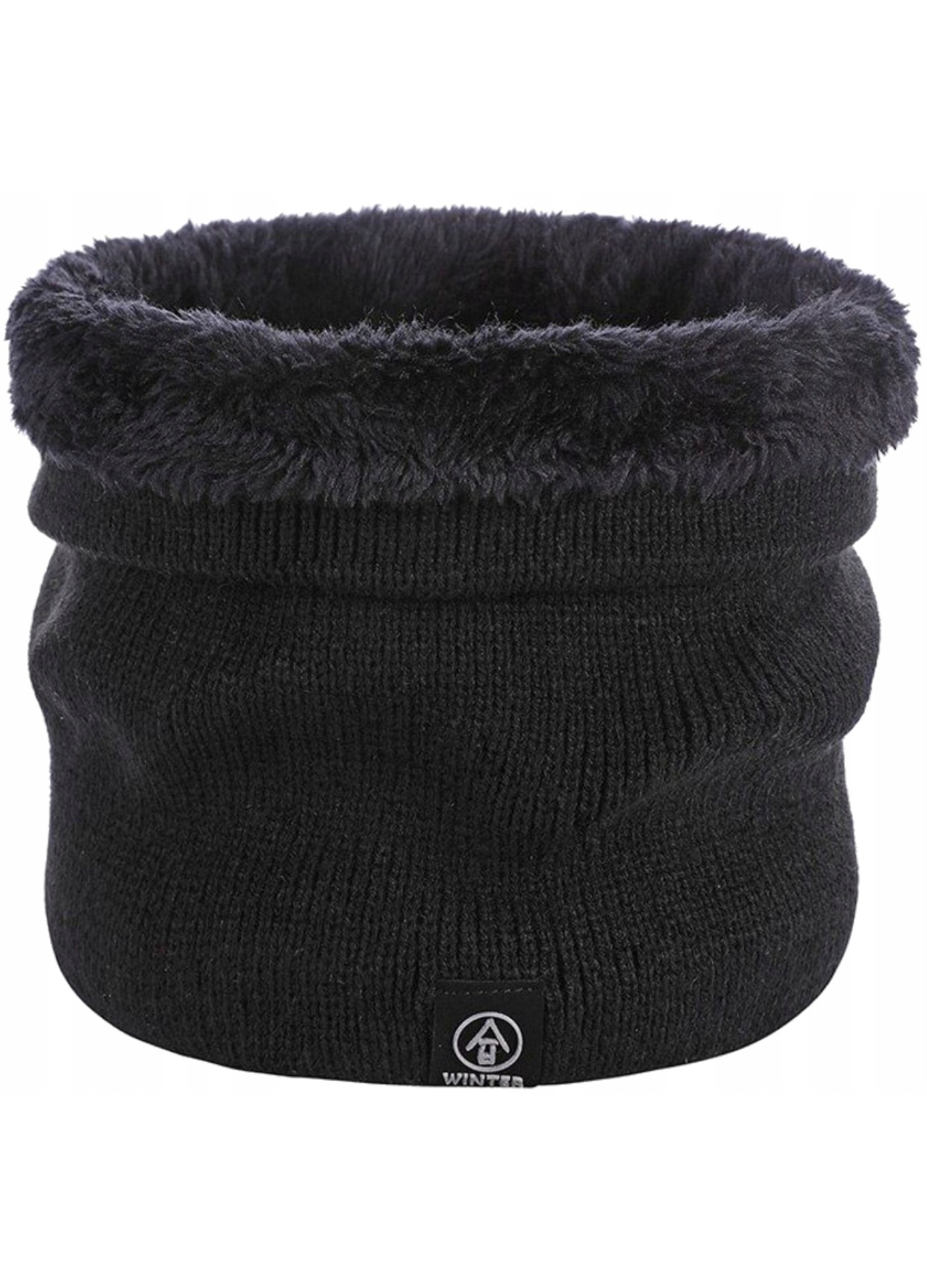 Fular circular dama, Edibazzar, Acril/Poliester, Negru - eMAG.ro