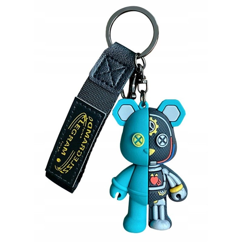 Breloc de chei, Edibazzar, Cu ursulet de plus, Multicolor - eMAG.ro