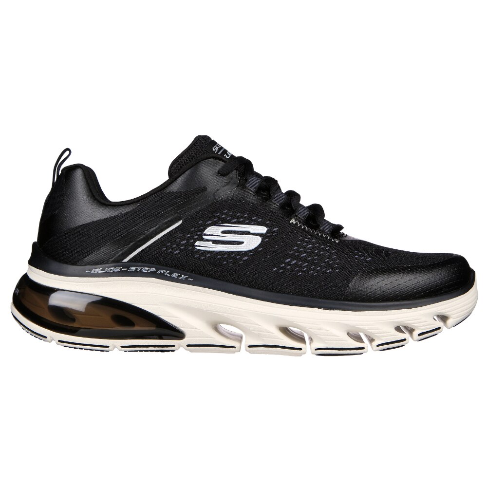 Pantofi Sport Skechers Glide Step Flex Air 232535-BKW, Barbati, Negru ...