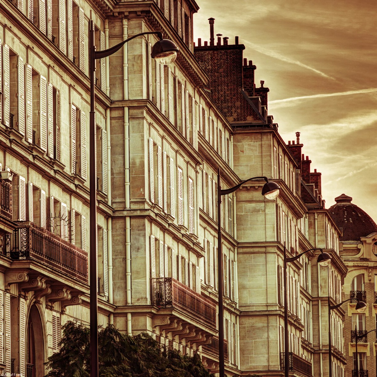 Poster perete, Zakito Posters, 30x30cm Cladiri vechi in Paris, Assaf ...