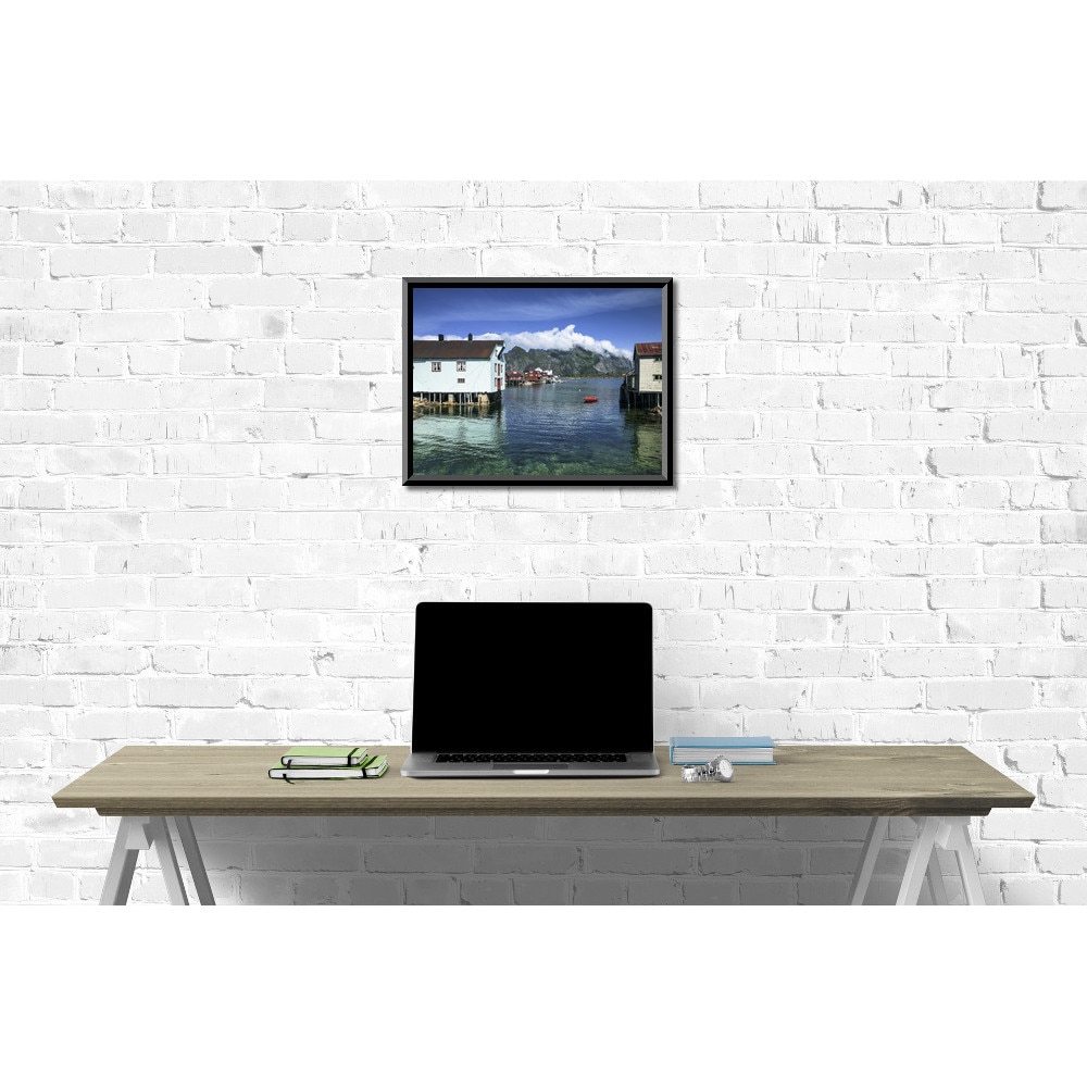 Poster perete, Zakito Posters, 40x30cm Satul de pescuit pe malul apei ...