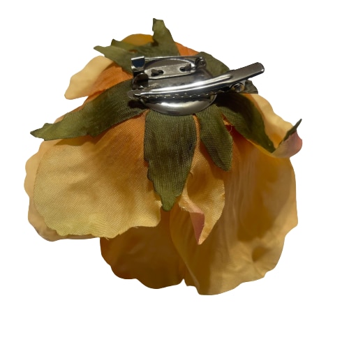 Brosa trandafir, Handmade, Statement, 3 in 1, Clips par si floare ...