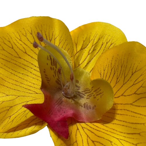 Brosa orhidee, Handmade, Statement, 3 in 1, Clips par, Floare corsaj ...