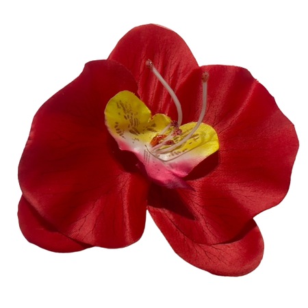 Brosa orhidee, Handmade, 3 in 1, Clips par, Floare corsaj, Statement ...