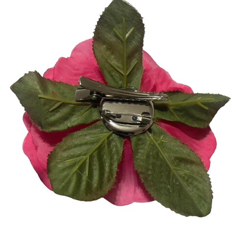 Brosa floare 3D, Handmade, Hibiscus, Statement, 3 in 1, Clips par si ...