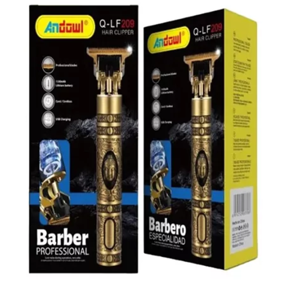 Машинка за подстригване Andowl, Акумулаторна, Професионални ножчета ...