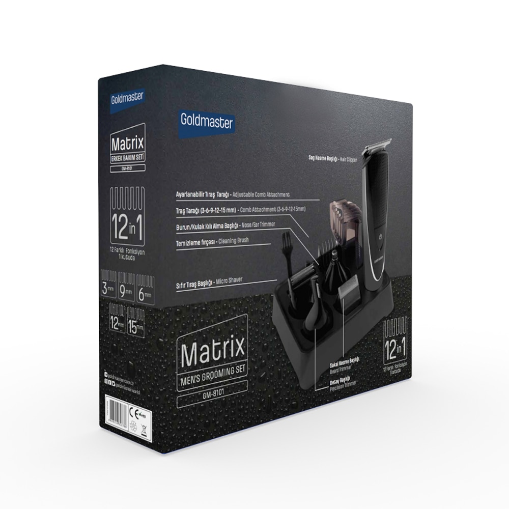 Aparat de tuns Goldmaster GM-8108, Lame otel, Incarcare rapida, Lithium ...