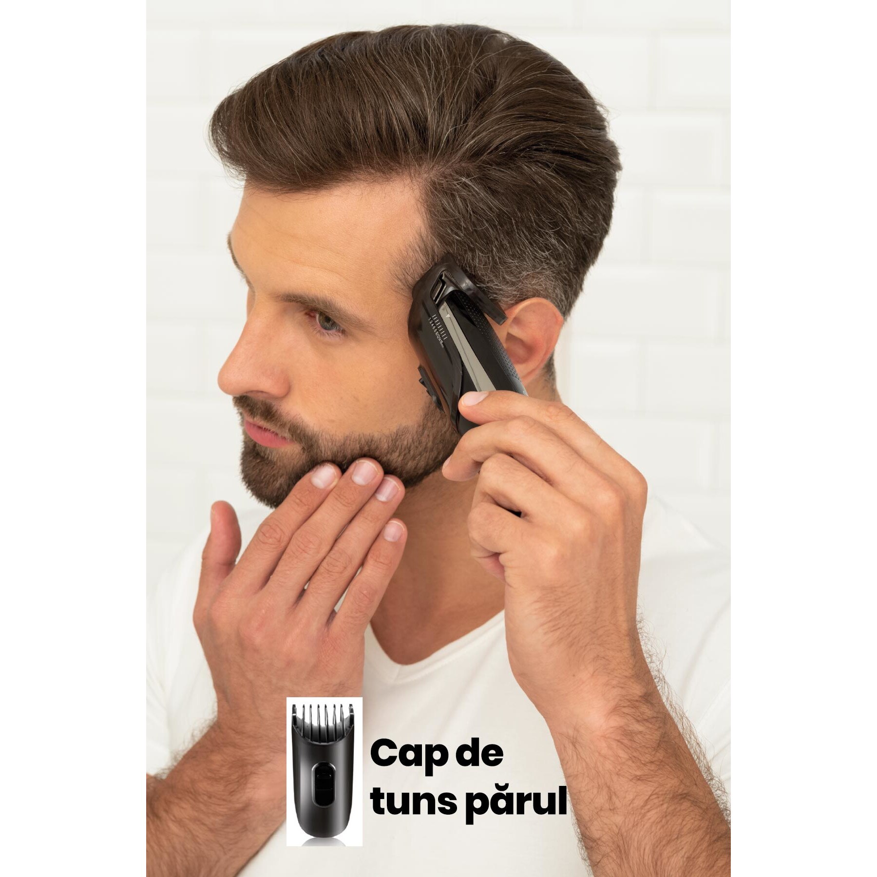 Aparat de tuns Goldmaster GM-8108, Lame otel, Incarcare rapida, Lithium ...