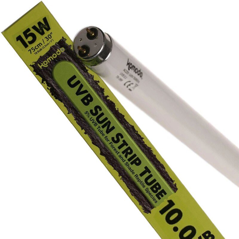 Tub neon, Komodo Desert Sunlight, 10.0, UVB, T8, 15W, 45 cm, Alb - eMAG.ro