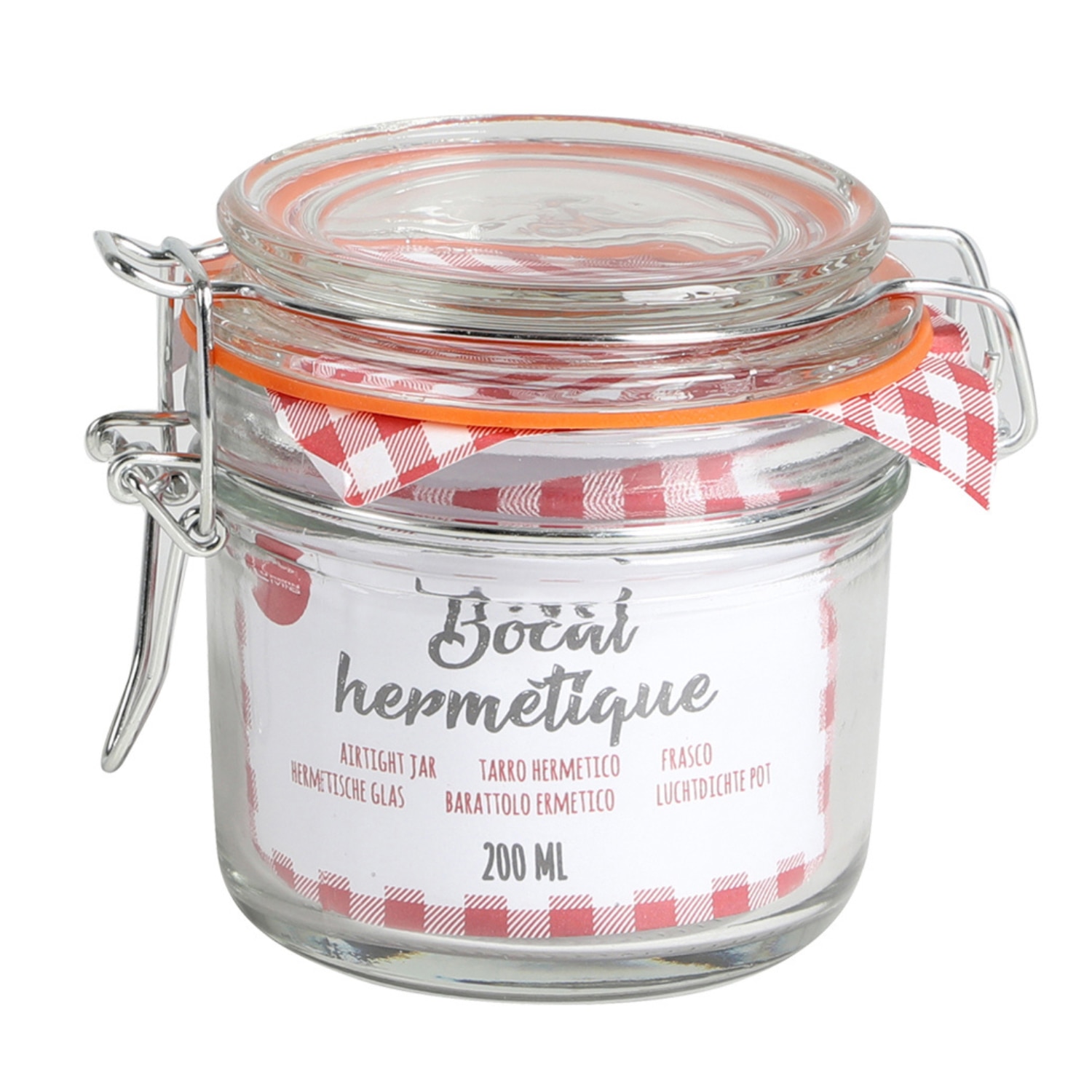 Borcan ermetic cu capac etans si garnitura, 200 ml - eMAG.ro