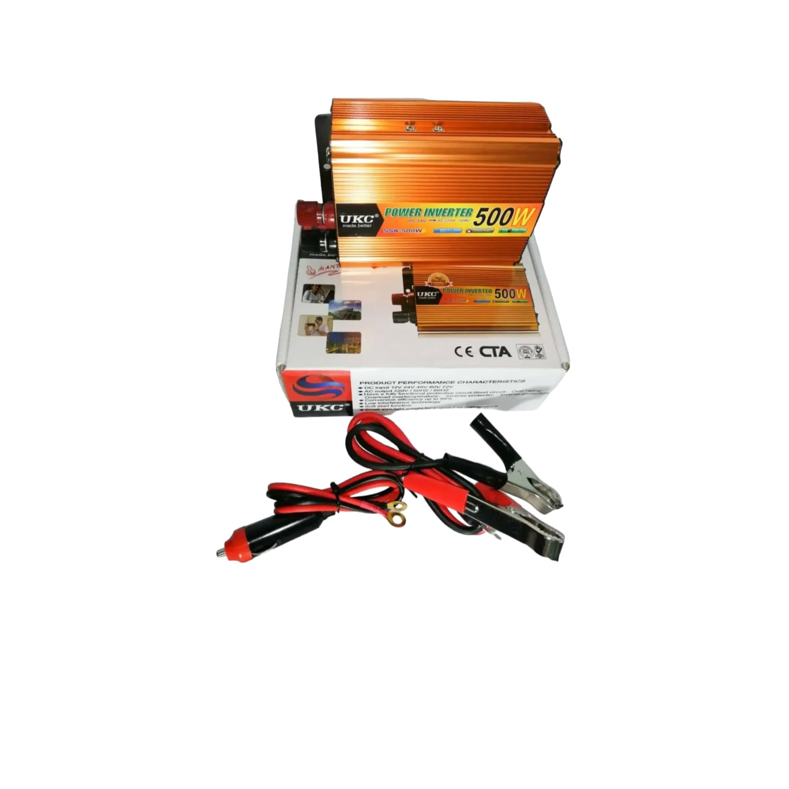 Автомобилен инвертор 12V/220V 500W – SSK-12V 500W - eMAG.bg