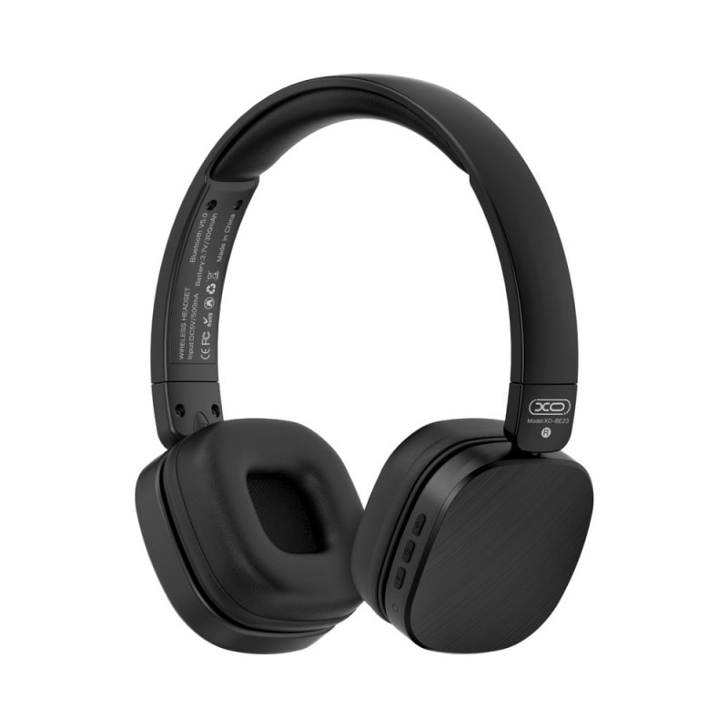 Bluetooth слушалки XO BE23, Съвместими с Android и iOS, Premium, Черни ...