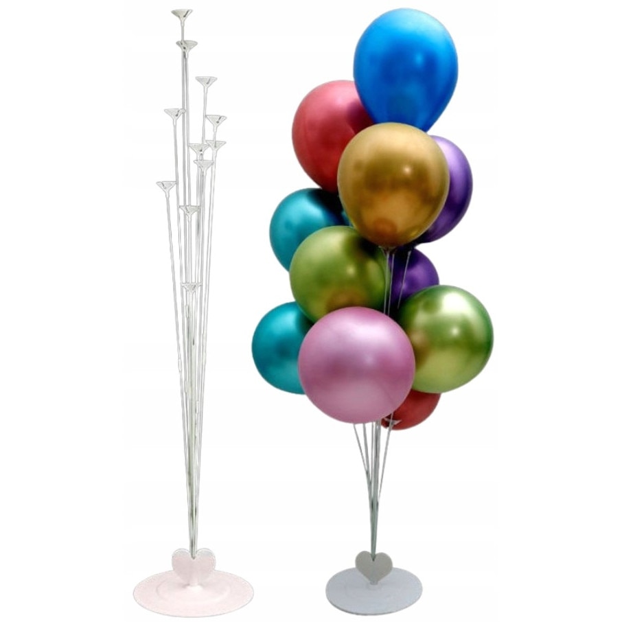 Suport pentru baloane, Plastic, 103 cm, Alb - eMAG.ro