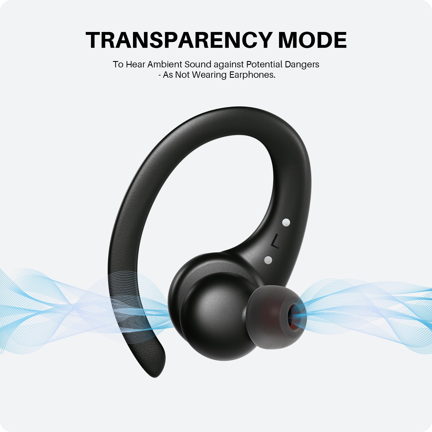 Casti Audio Wireless Stereo Earbuds, Over Ear, Waterproof, Bluetooth 5. ...