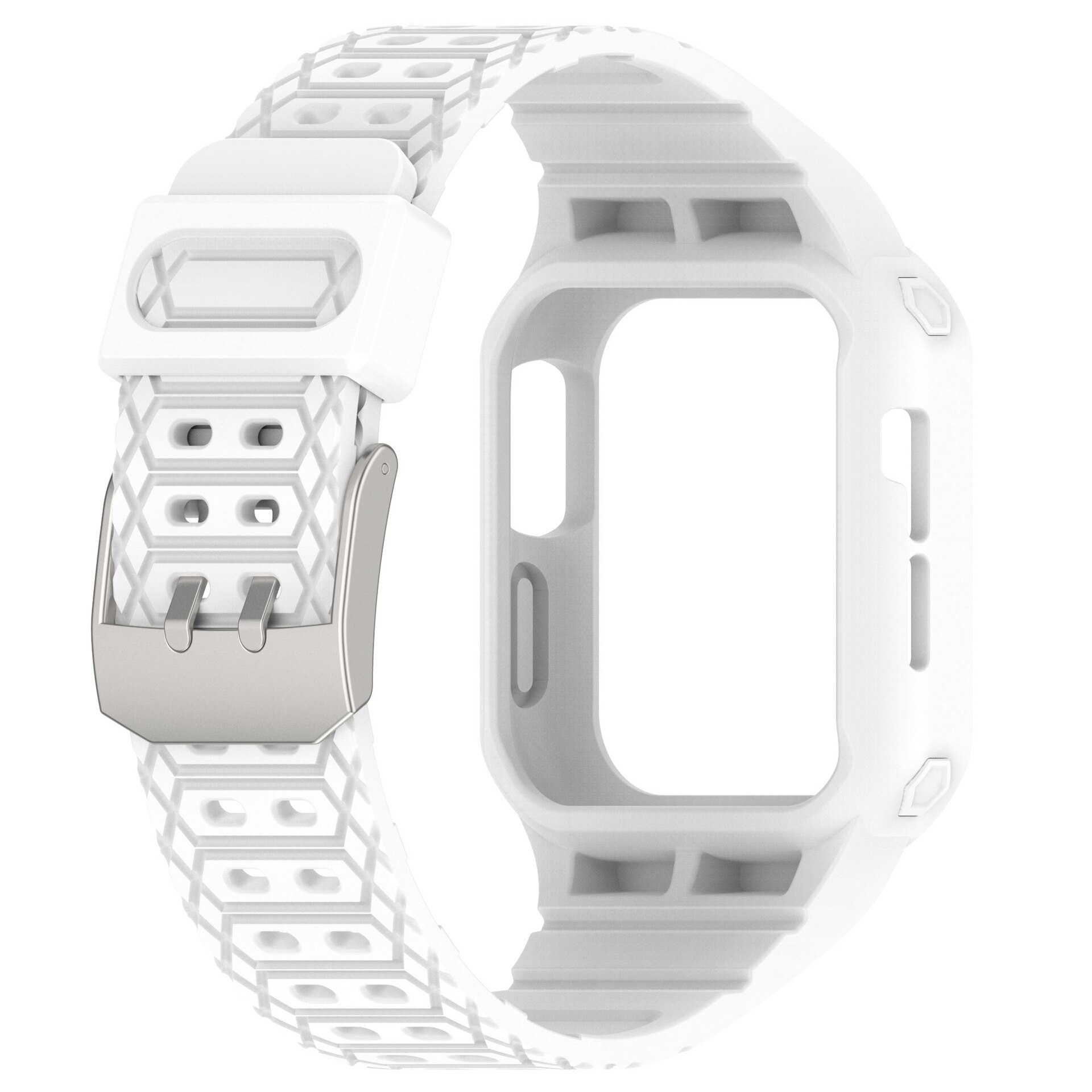 Curea cu husa pentru smartwatch, Silicon, Pentru Apple Watch display ...