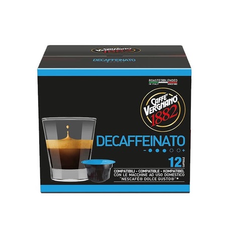 Cafea Decofeinizata, Vergnano Dek, 12 Capsule, Compatibile Dolce Gusto ...