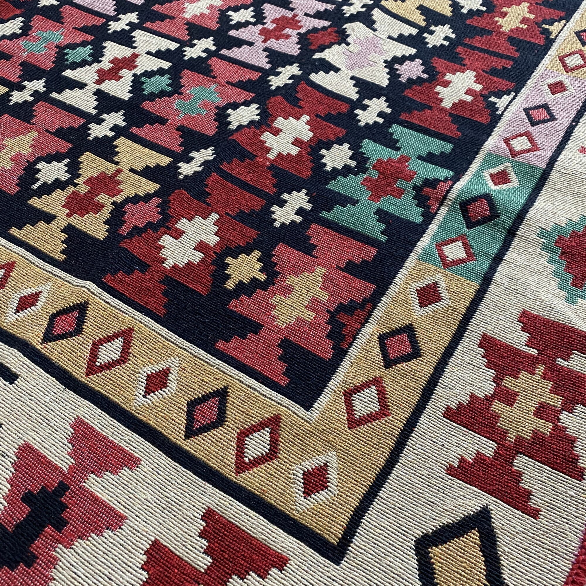 Covor Rustic Traditional cu Continut Mare de Bumbac 160x250 - eMAG.ro