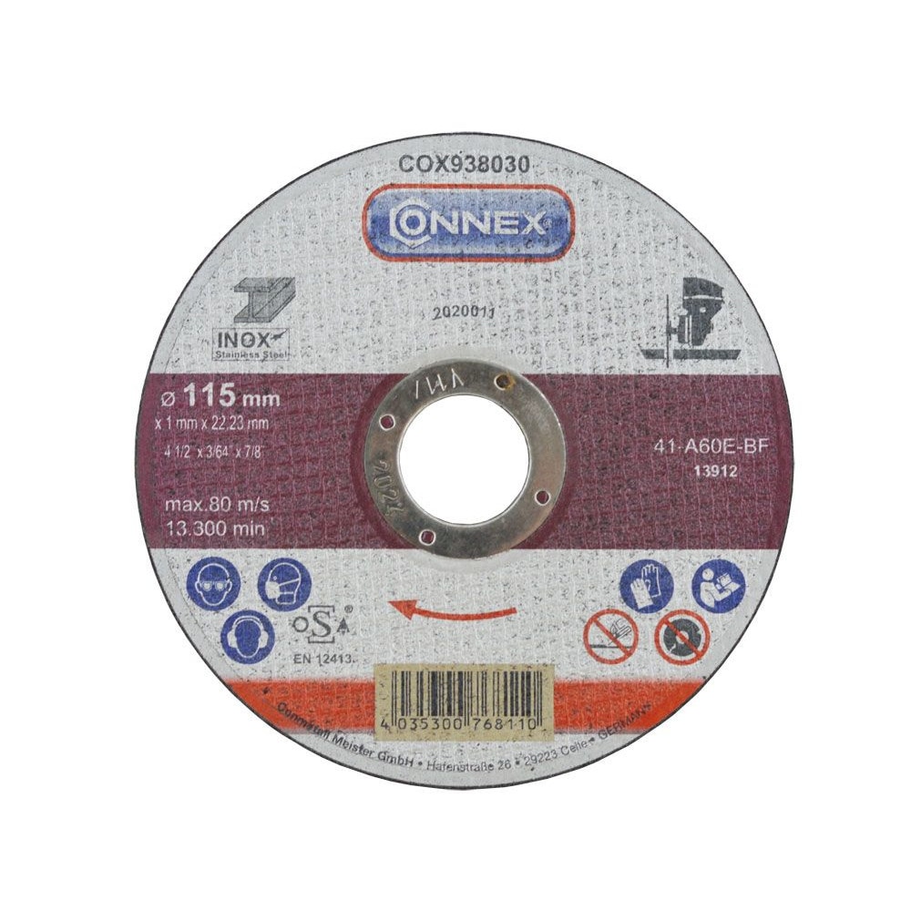 Set 5 buc disc debitare, metal/inox, 115 x 1 x 22.23 mm, EN 12413 ...