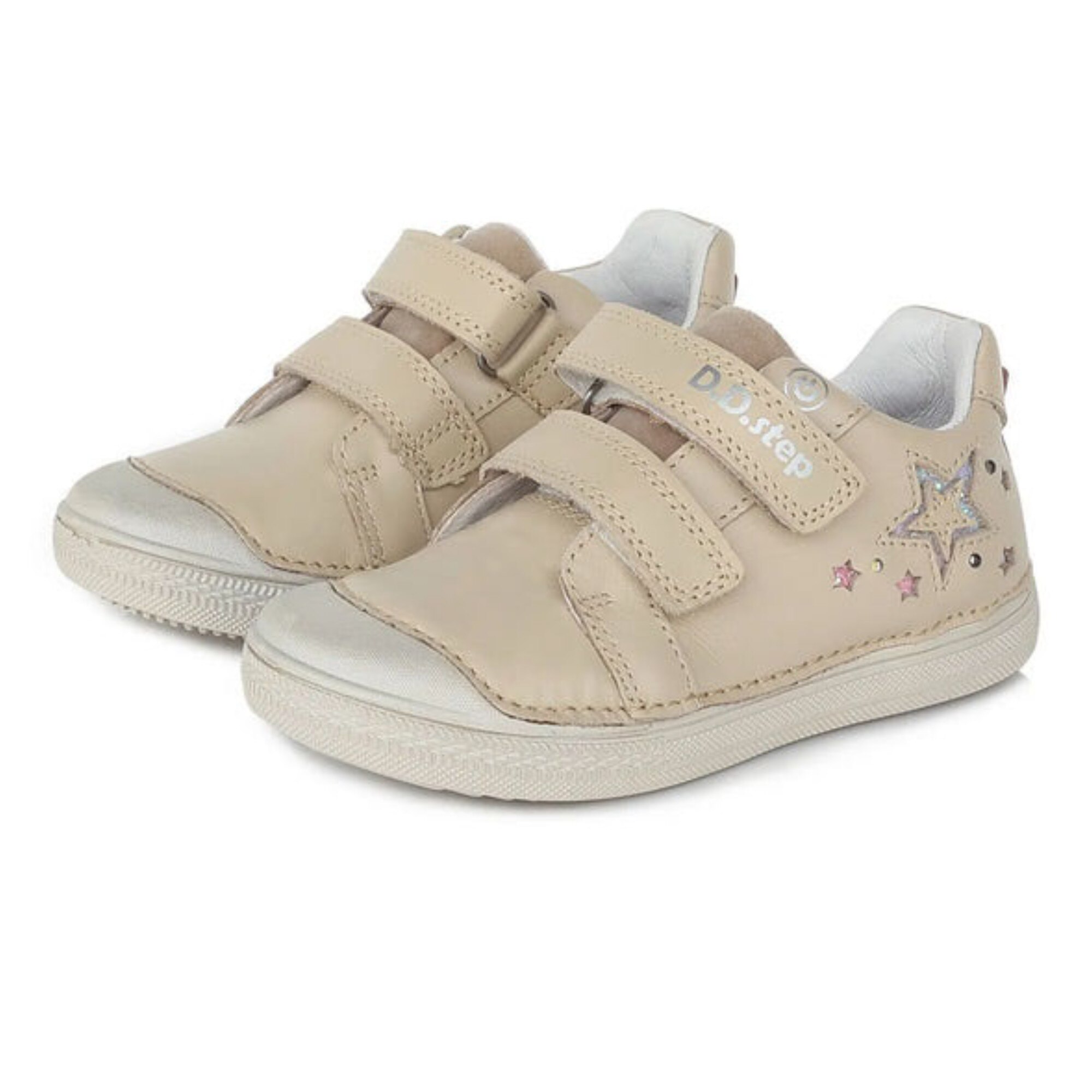 Led DD Step S049-329B bőr sportcipő lányoknak, 30, Krém - eMAG.hu