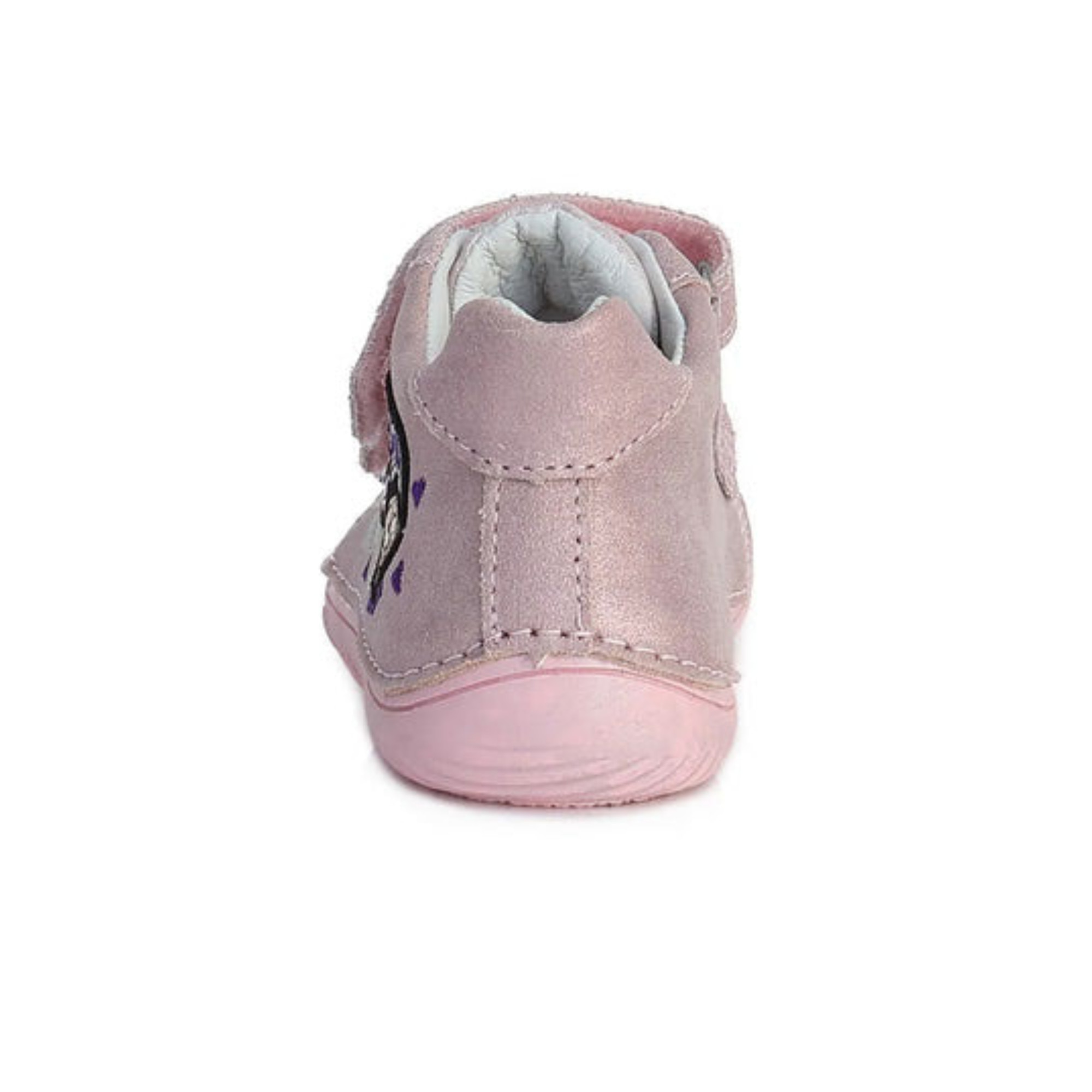 Pantofi sport din piele DD Step Barefoot S073-395A pentru fete, 24, Roz ...