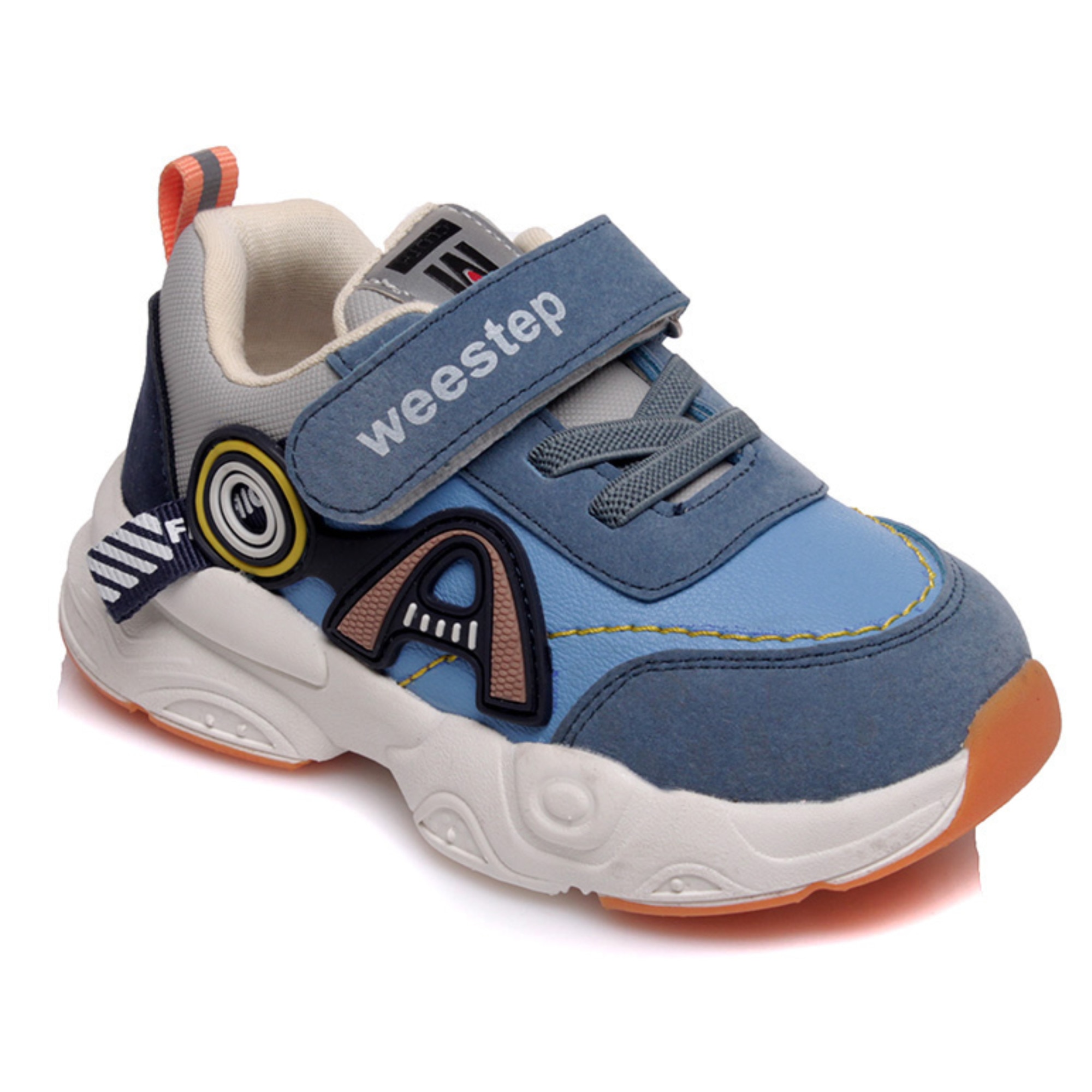 Кожени спортни обувки WeeStep R297963146 BL, Сини, 21 - eMAG.bg