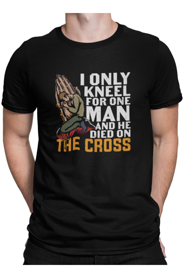 Férfi keresztény póló, Jézus átalakított engem, Priti Global, fekete, M - eMAG.hu