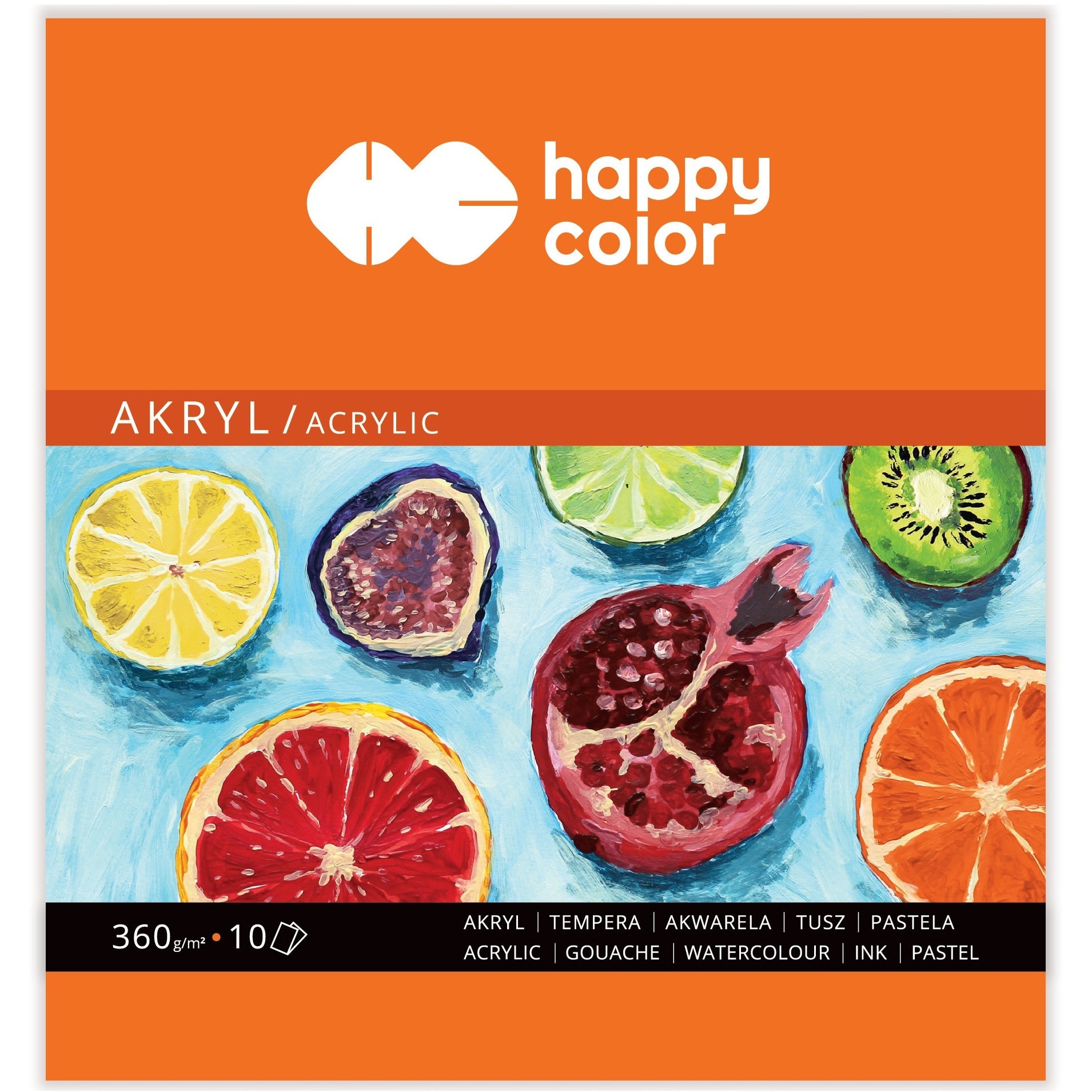 Rajzlap, Happy Color, 15 x 15 cm, 360 g/m2, 10 lap, Fehér - eMAG.hu