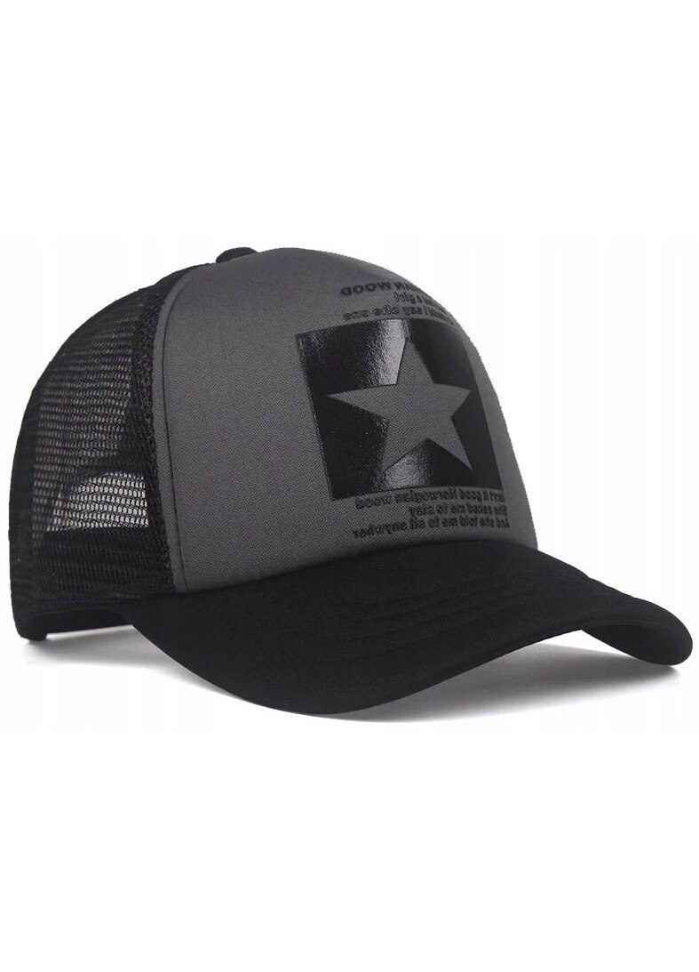 Sapca de baseball Star, Neopren/Plasa, Reglabil, Gri inchis - eMAG.ro