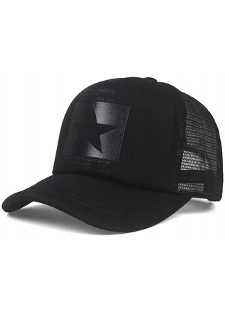 Sapca barbati, femei, baseball, Stea, Neopren, Plasa, Reglabil, Negru ...