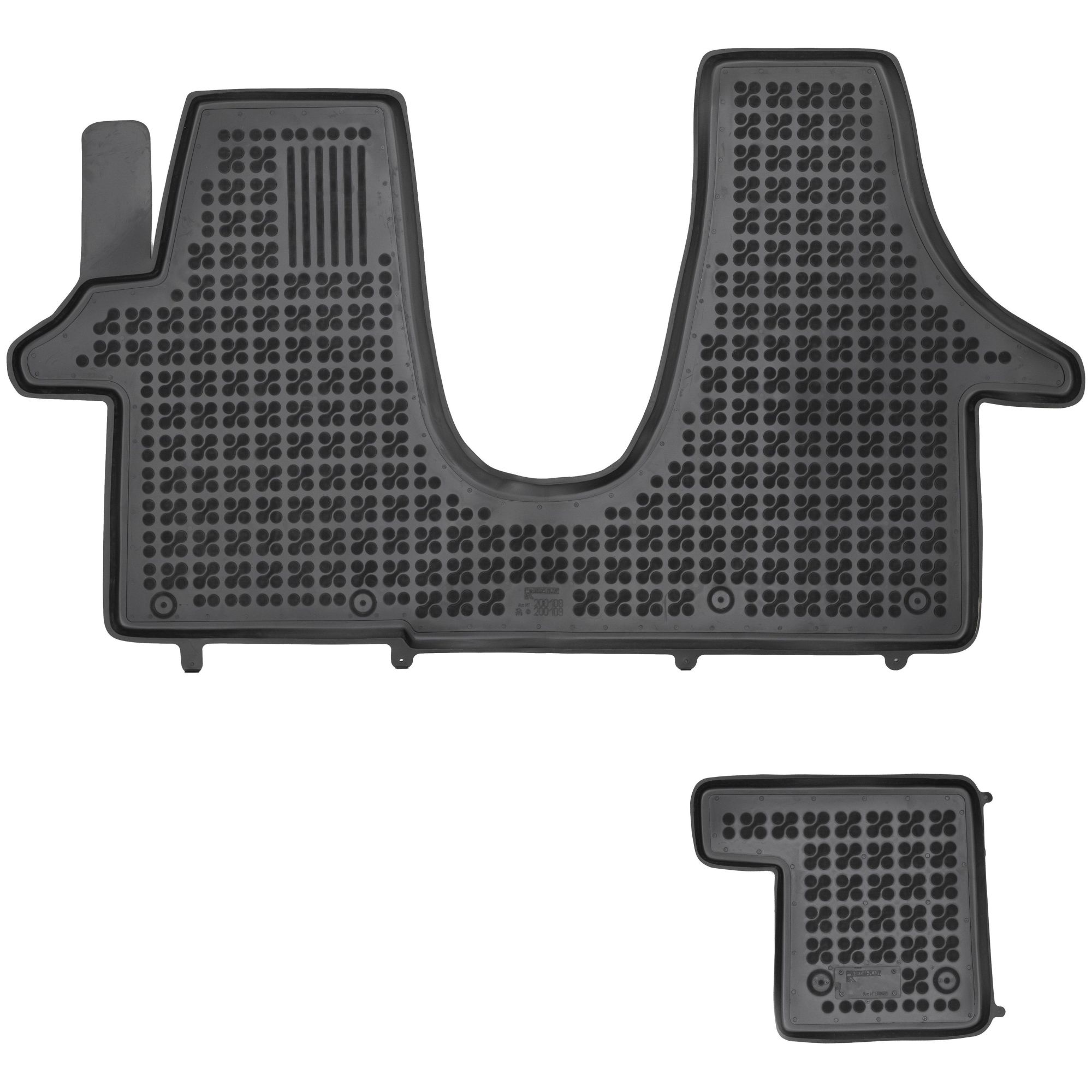Set 2 Covorase din cauciuc pentru podea, pentru Volkswagen T5 2003-2015 ...